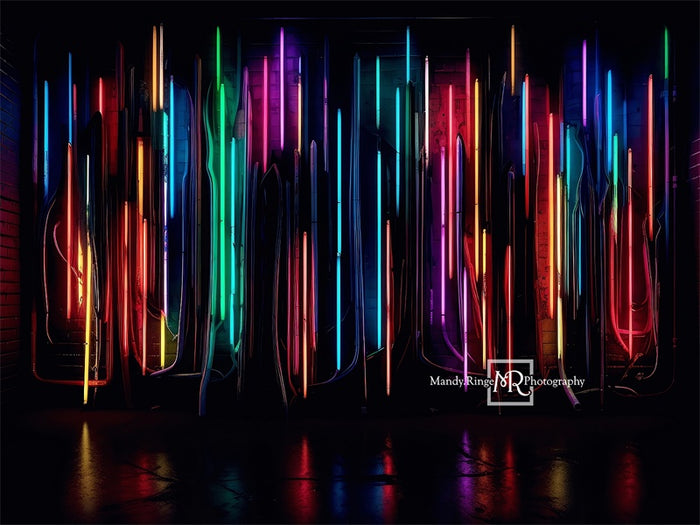 Vibrant Neon Light Abstract Backdrop