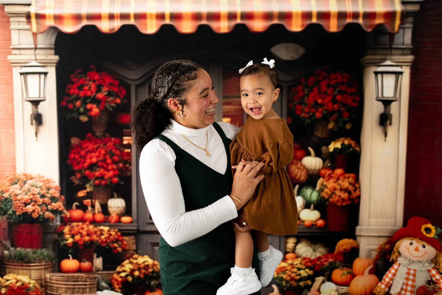 Autumn Harvest Seasonal Pumpkin Backdrop