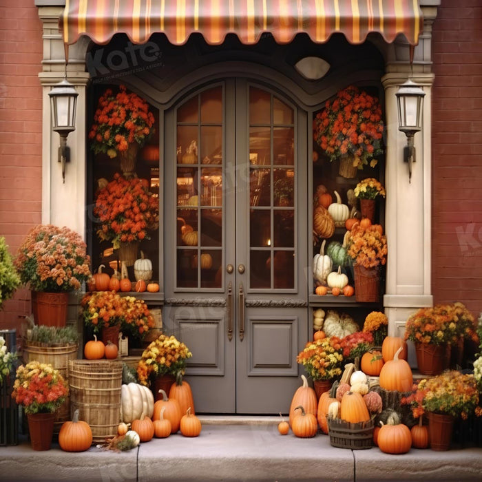 Autumn Harvest Seasonal Pumpkin Backdrop