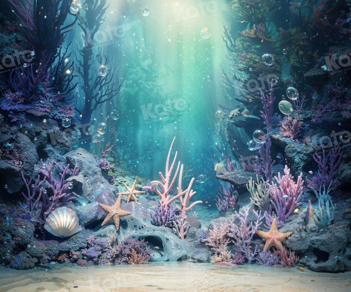 Underwater Coral Reef Fantasy Backdrop
