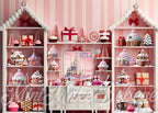 Whimsical Candyland Holiday Kitchen Backdrop
