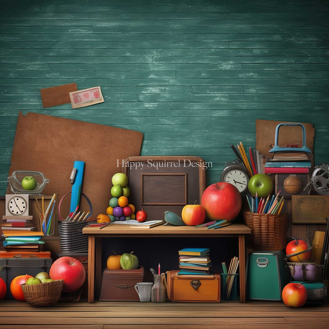 Kate Back to School Teachers Pet Classroom Backdrop Designed by Happy