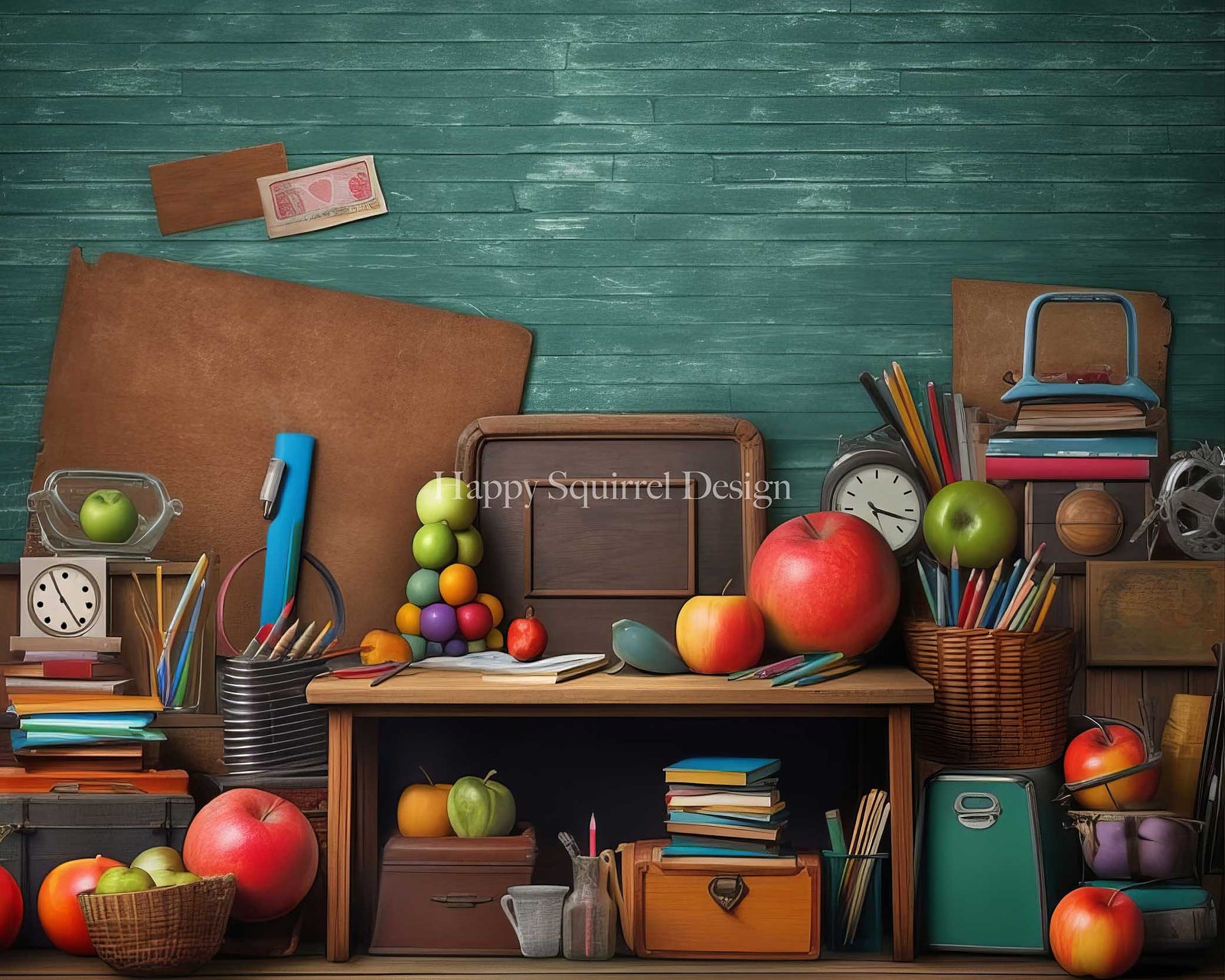 Kate Back to School Teachers Pet Classroom Backdrop Designed by Happy