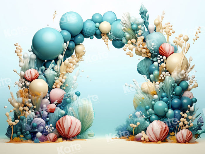Underwater Fantasy Balloon Arch Backdrop
