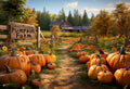 Autumn Pumpkin Farm Harvest Backdrop