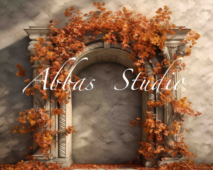 Autumn Vintage Archway Floral Backdrop