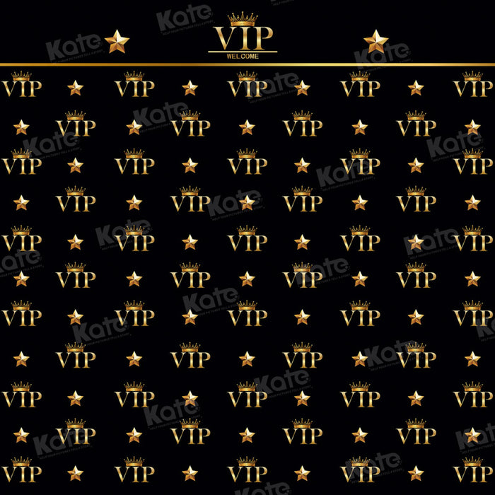 Luxury Gold VIP Starred Backdrop