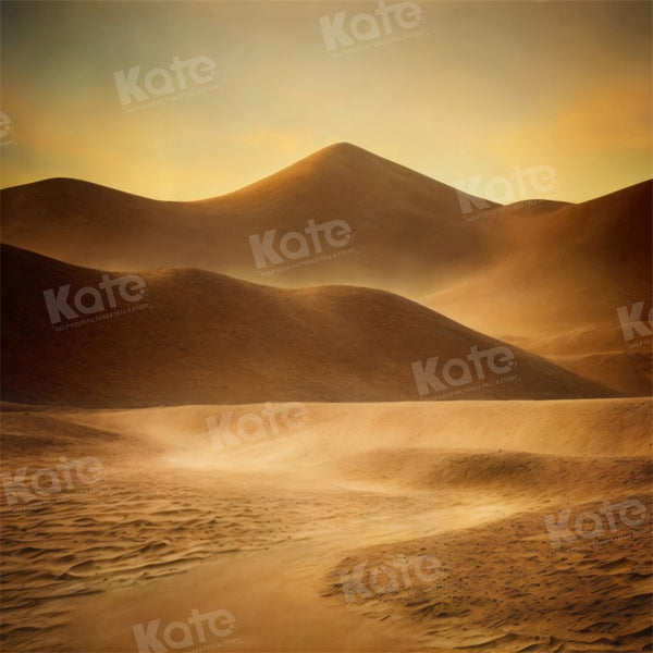 Golden Desert Dunes Sunset Backdrop