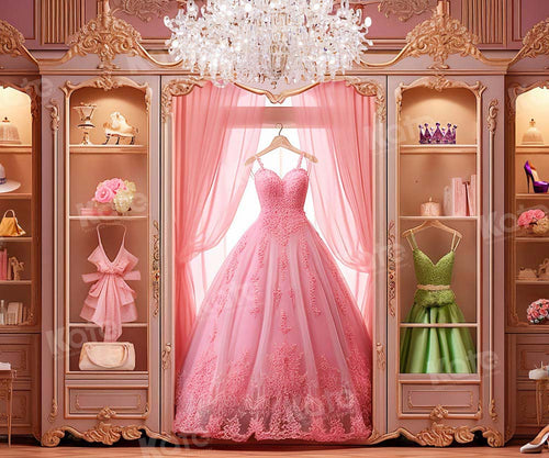Elegant Vintage Ballroom Dress Backdrop