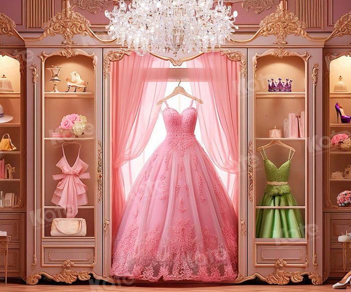 Elegant Vintage Ballroom Dress Backdrop