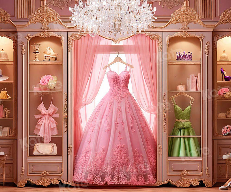 Elegant Vintage Ballroom Dress Backdrop