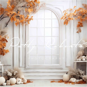 Autumn Elegance Vintage Window Backdrop