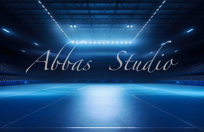 Illuminated Indoor Sports Arena Backdrop
