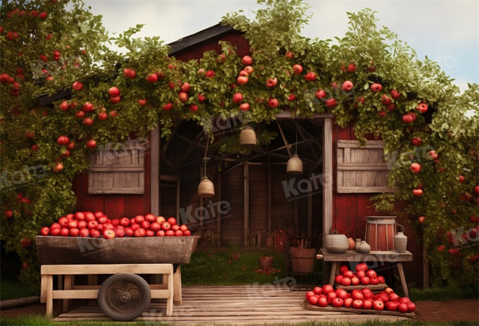 Kate Autumn/Fall Apple Farm Backdrop Designed by Emetselch