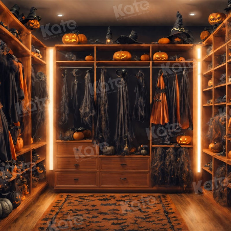Spooky Haunted Closet Halloween Backdrop