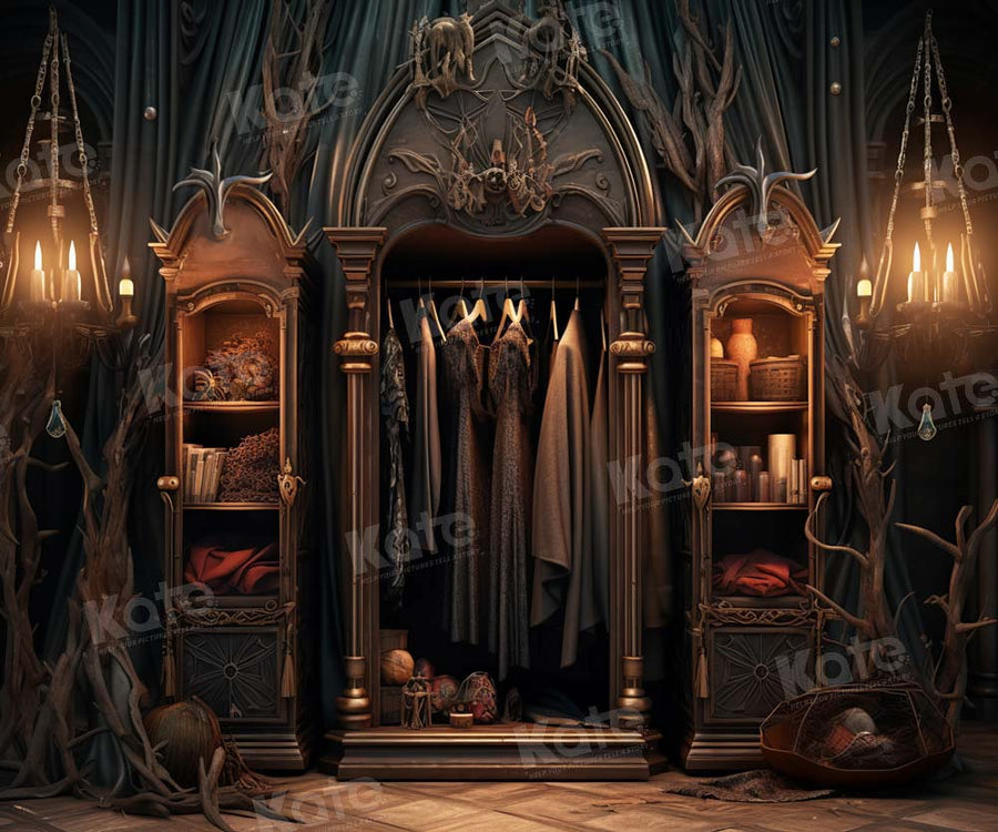 Enchanted Gothic Wardrobe Backdrop