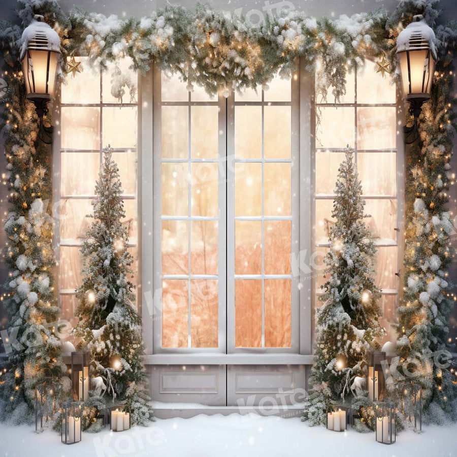 Winter Wonderland Festive Window Backdrop