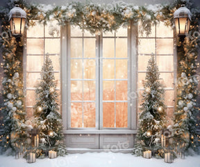 Winter Wonderland Festive Window Backdrop