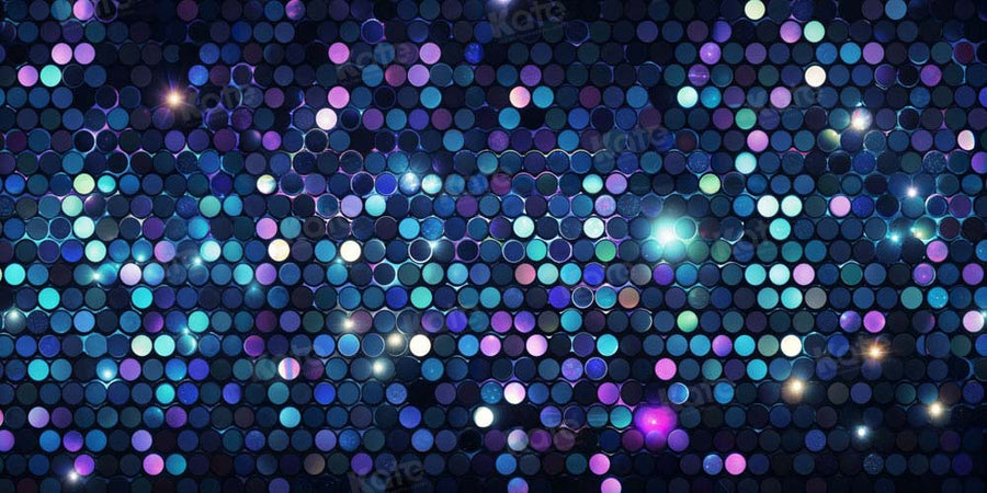 Glowing Galaxy Blue LED Lights Backdrop