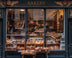Vintage European Artisan Bakery Storefront