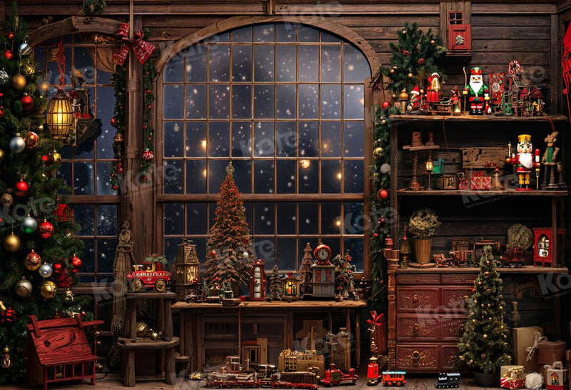 Kate Christmas Santa Room Backdrop for Photography