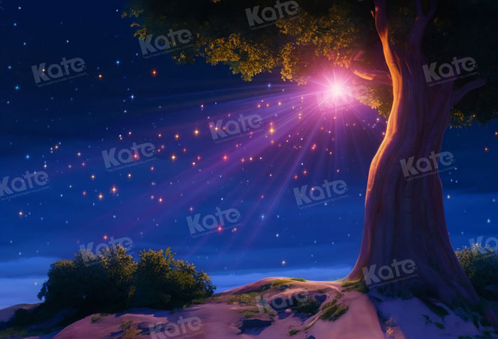 Enchanted Nightfall Magical Tree Backdrop