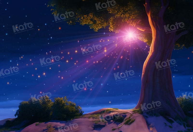 Enchanted Nightfall Magical Tree Backdrop