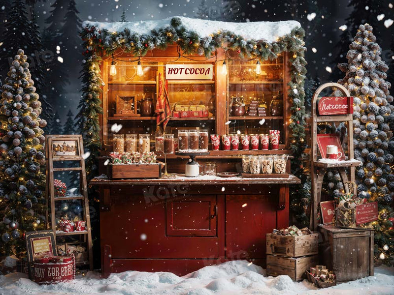Kate Christmas Hot Cocoa Backdrop Designed by Emetselch