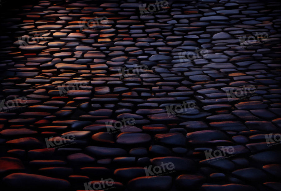Rustic Evening Cobblestone Photo Backdrop