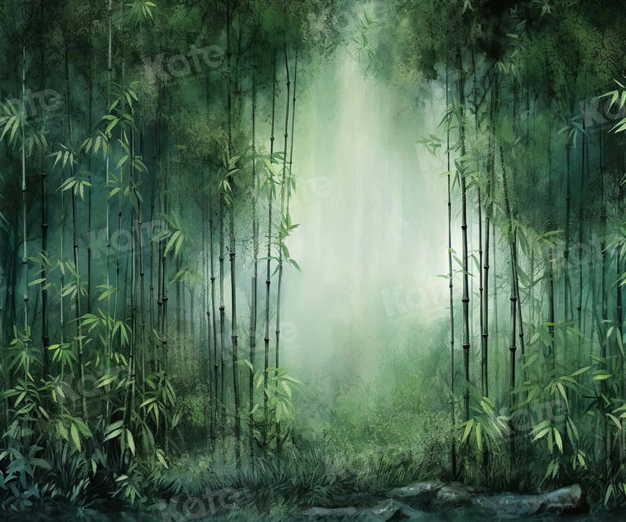Enchanted Bamboo Forest Photography Backdrop