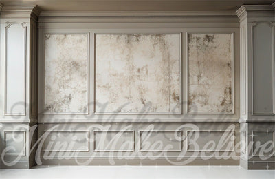Vintage Distressed Elegant Wall Panels Backdrop