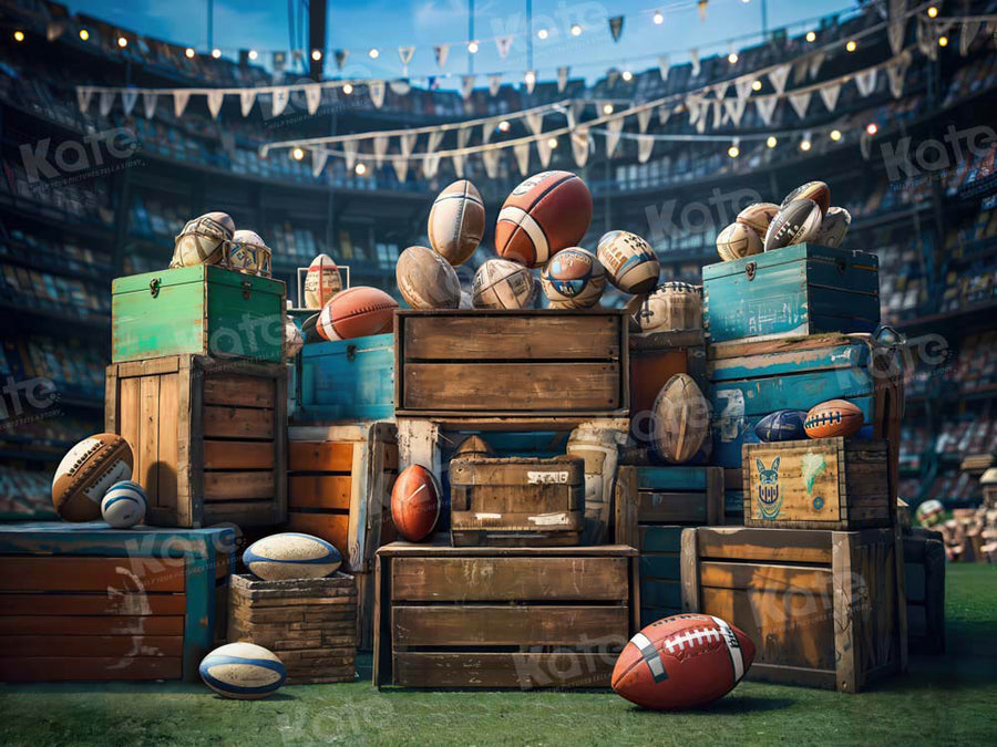 Kate Football Sport Cake Smash Backdrop Designed by Emetselch