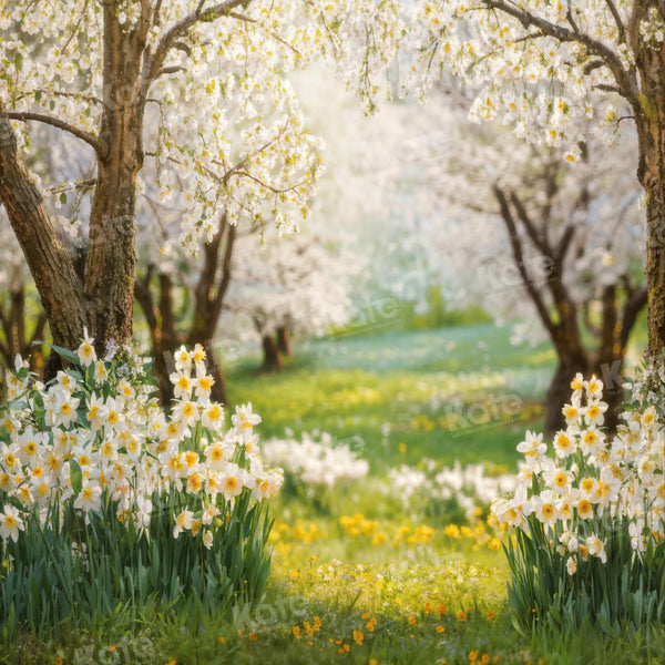 Spring Blossom Enchanted Garden Backdrop