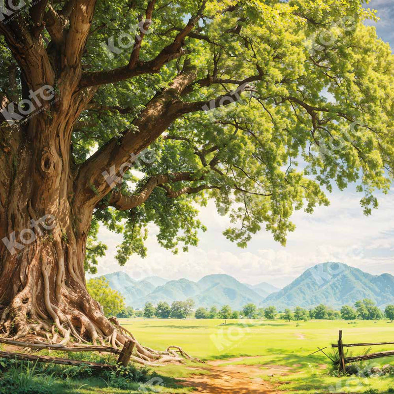 Majestic Old Tree Scenic Nature Backdrop