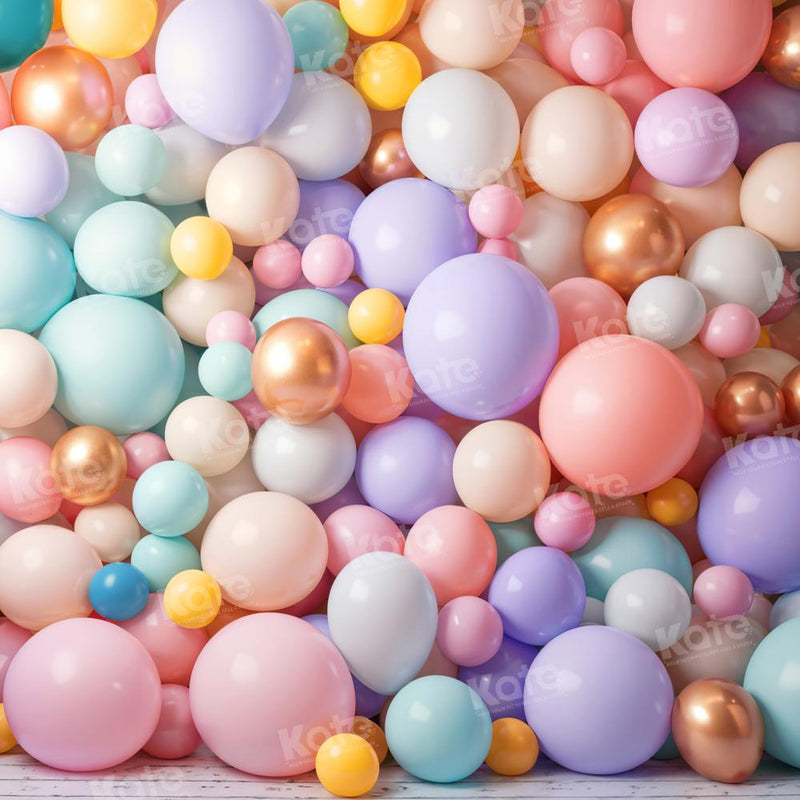 Pastel Balloon Celebration Backdrop Wall