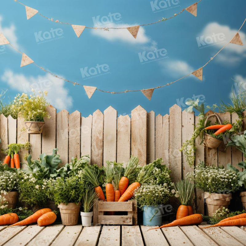 Rustic Garden Harvest Photo Backdrop
