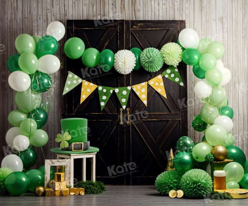 Green Rustic Celebration Balloon Backdrop