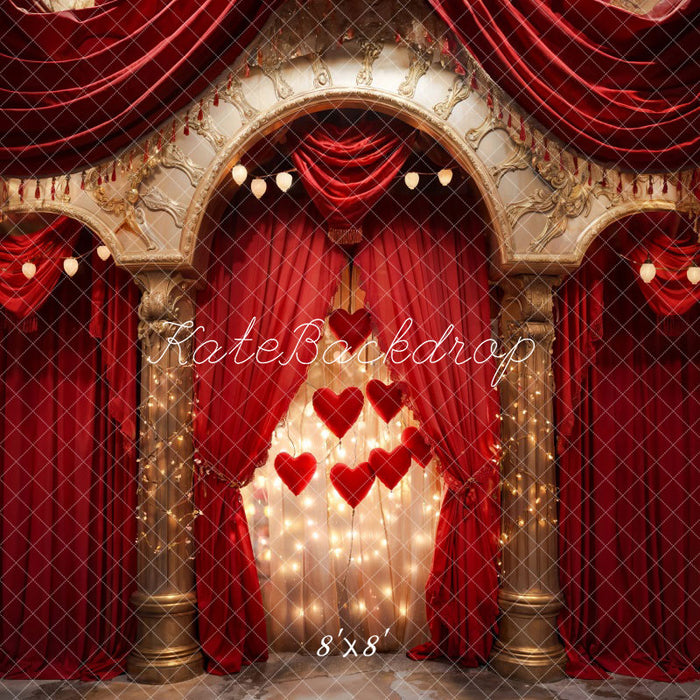 Romantic Vintage Heart Stage Backdrop