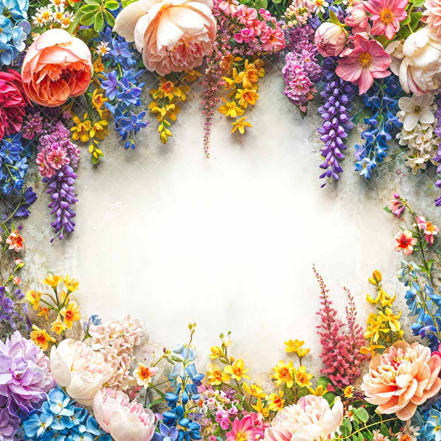 Kate Spring Art Flowers Backdrop Designed by Chain Photography