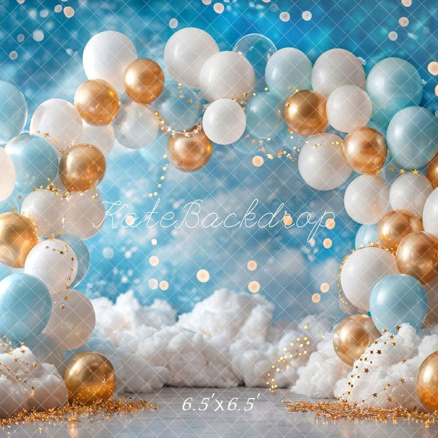 Elegant Cloud Balloon Arch Backdrop