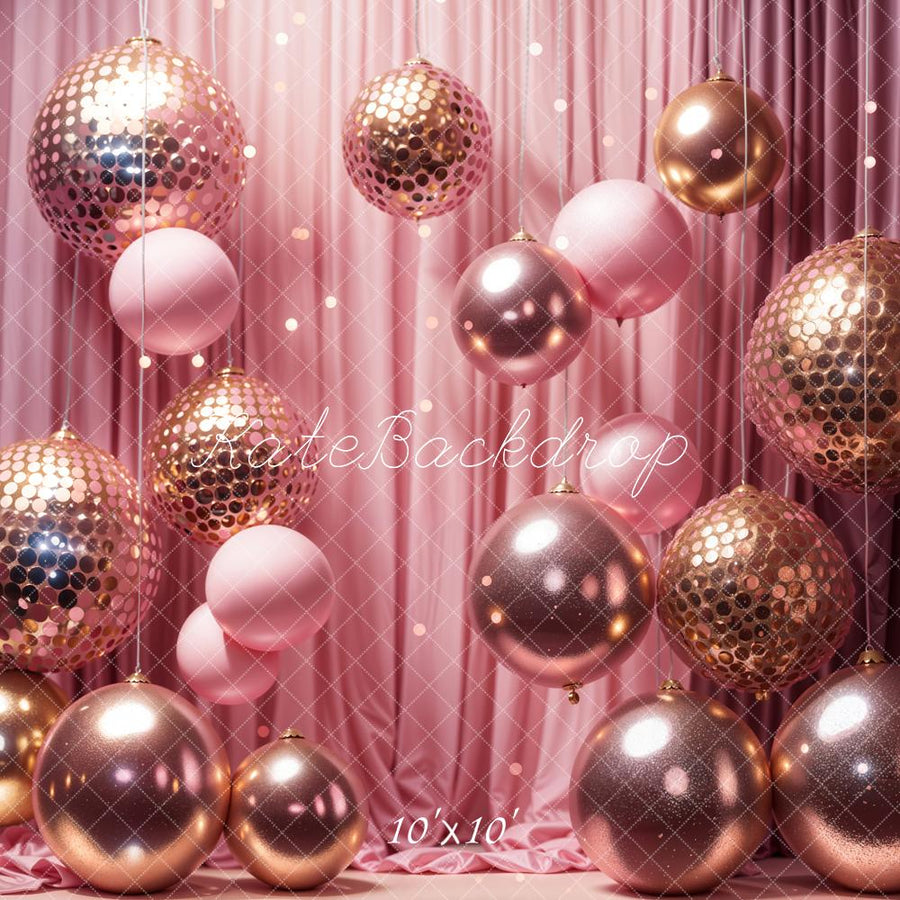 Rose Gold Balloon Celebration Backdrop