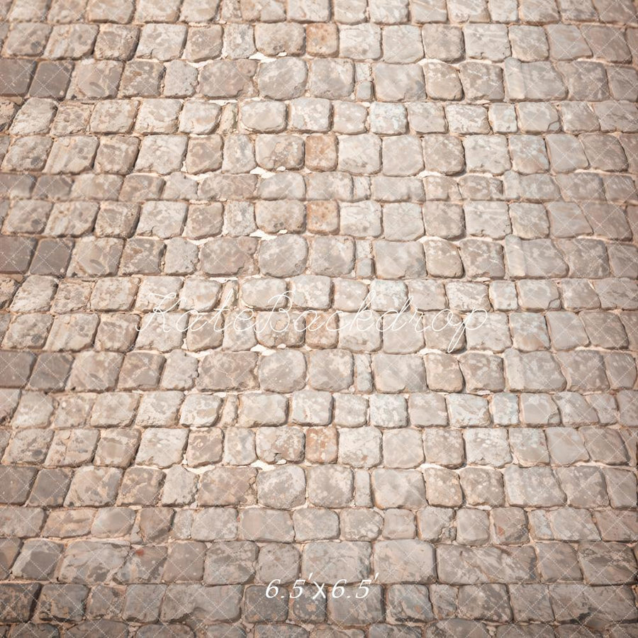 Vintage Cobblestone Texture Photography Backdrop