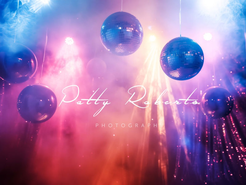 Vibrant Disco Ball Party Backdrop