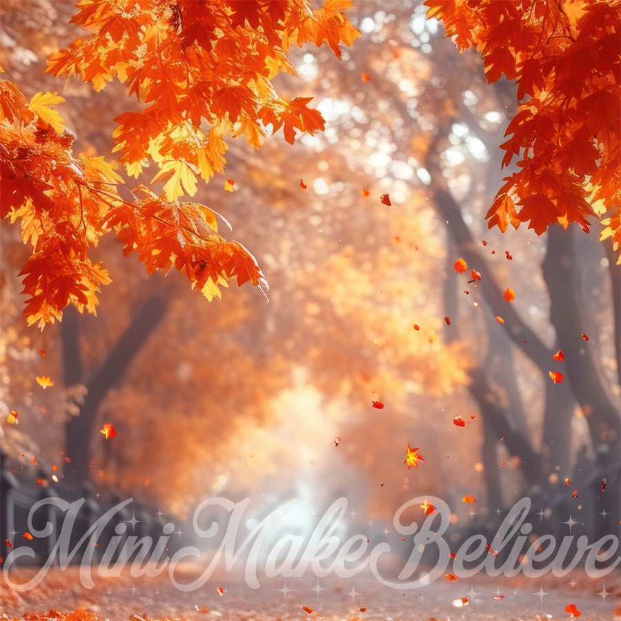 Kate Autumn Maple Leaf Gate Backdrop Designed by Mini MakeBelieve