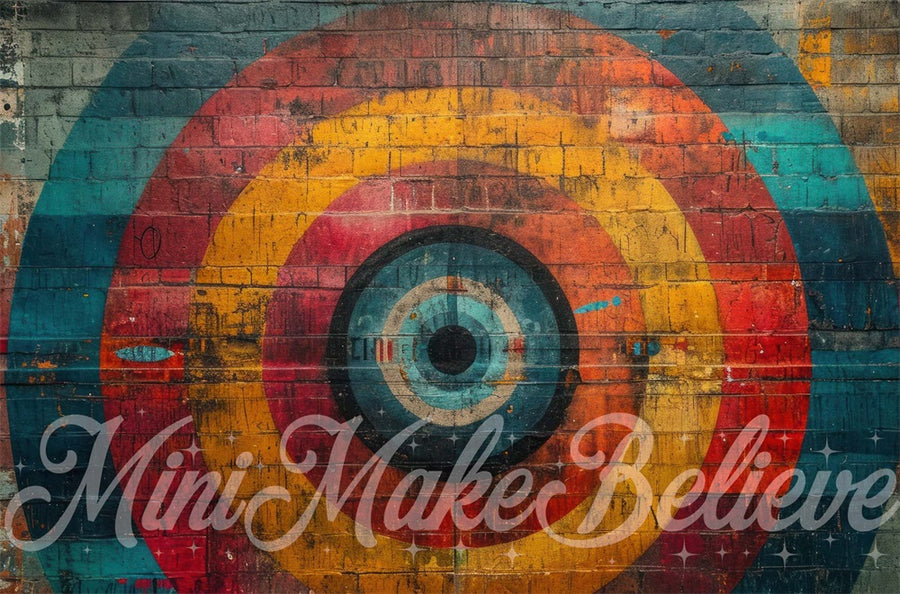 Rustic Vintage Circular Target Wall Backdrop
