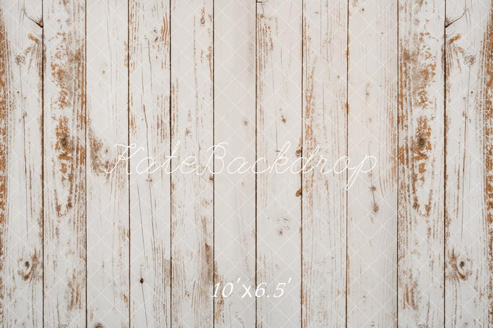 Rustic White Wood Plank Backdrop