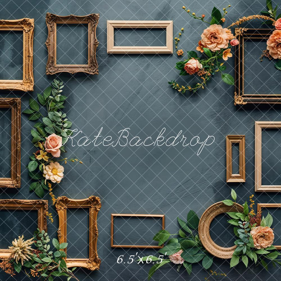 Elegant Vintage Floral Picture Frame Backdrop