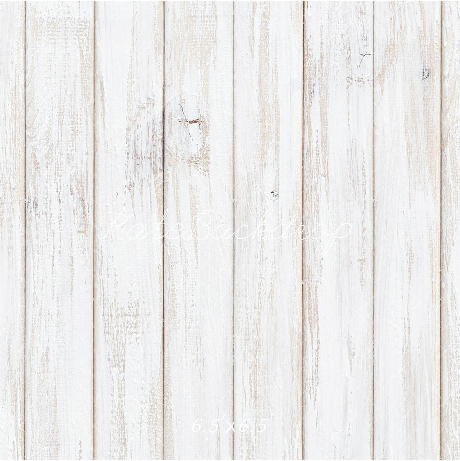 Rustic Whitewashed Wood Panel Backdrop