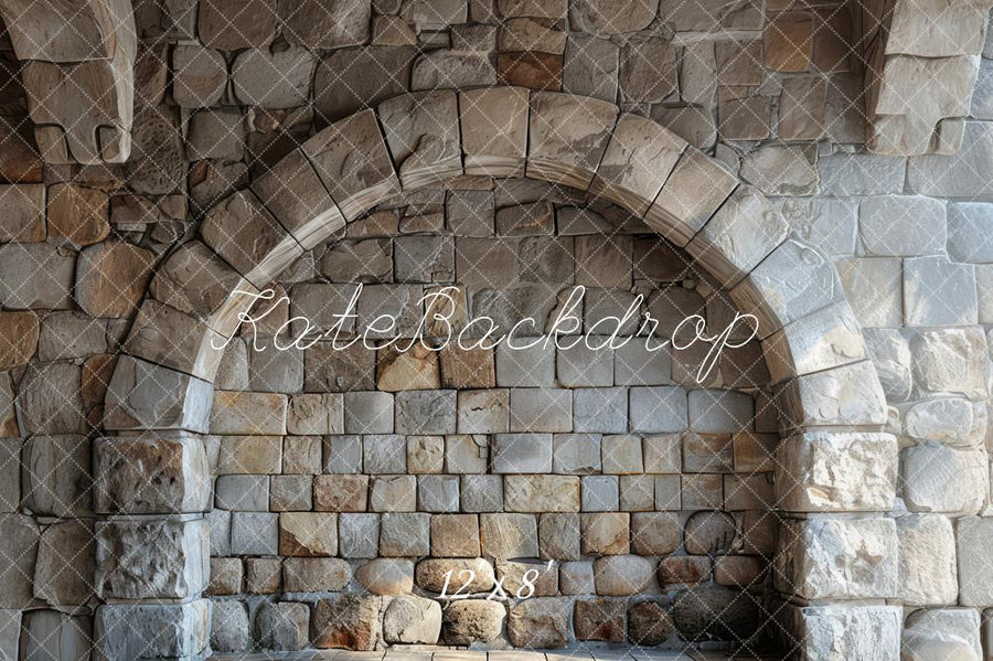 Rustic Stone Archway Photography Backdrop