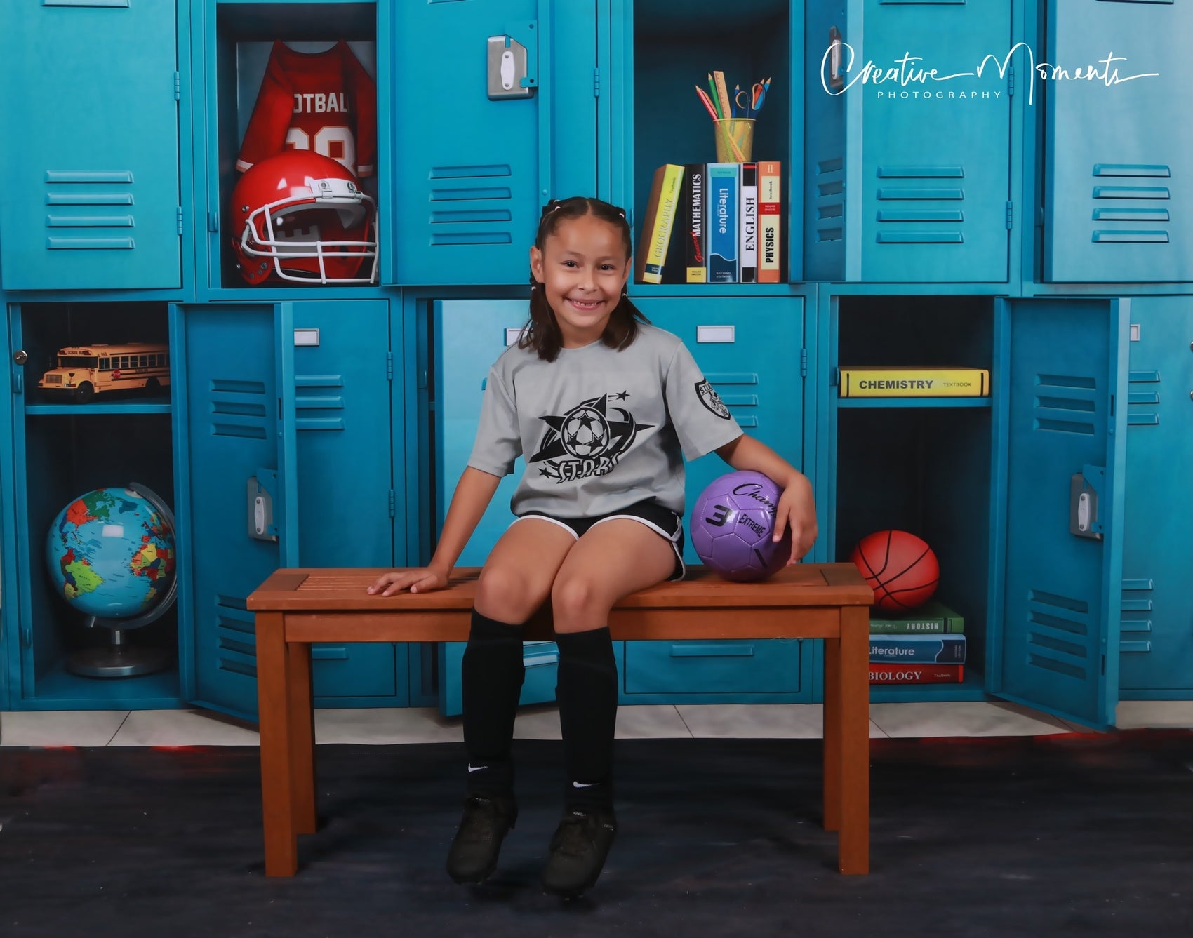 Classic School Locker Sports Backdrop